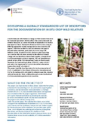 Fostering documentation and use of Crop Wild Relatives